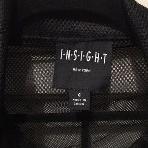 Insight | Jackets & Coats | Nwotinsight Mesh And Faux Leather Jacket ...